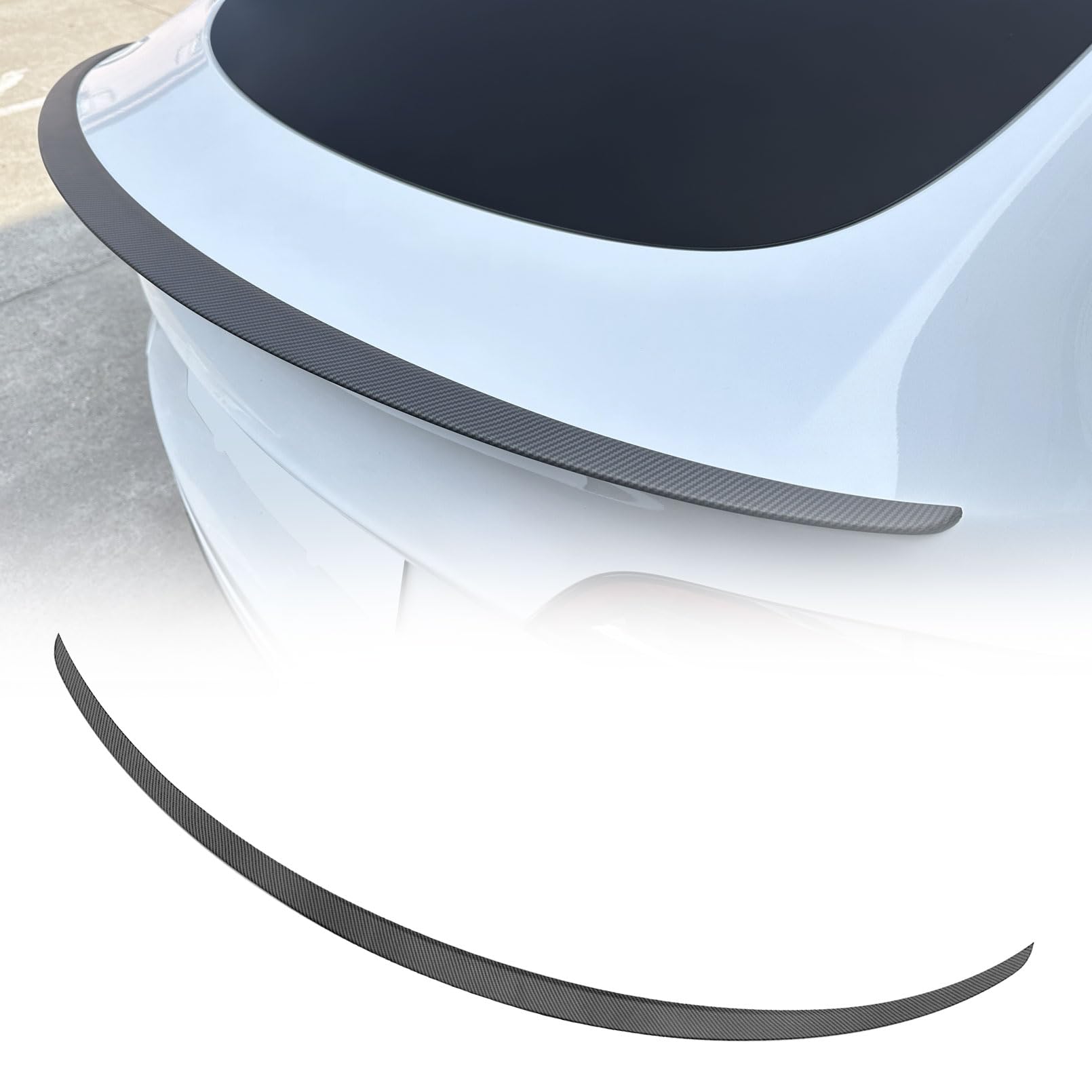 Rongxu Auto Spoiler Fit for Tesla Model Y 2020-2024, Upgraded Version ...