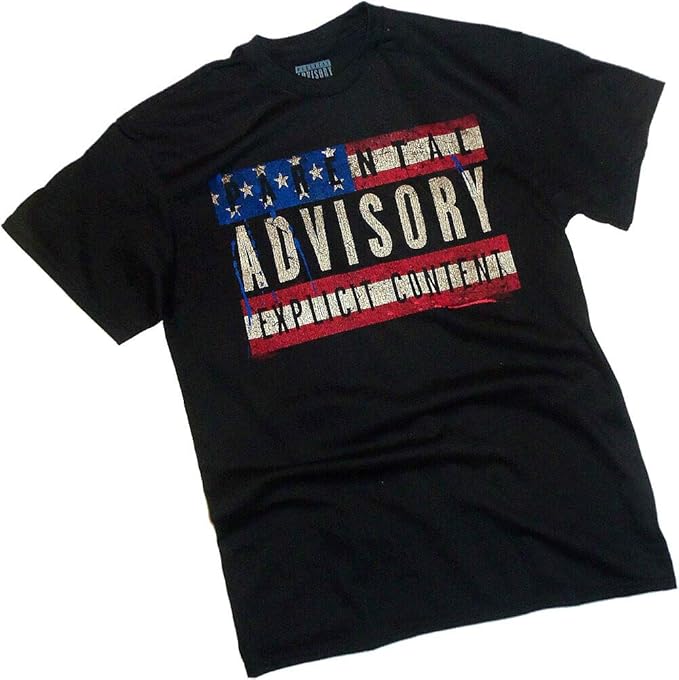 Amazon.com: Parental Advisory, Stars & Stripes Explicit Content Warning ...