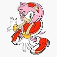 Amazon.com: Amy Rose - Sonic Bumper Sticker Vinyl Decal 5" : Sports ...