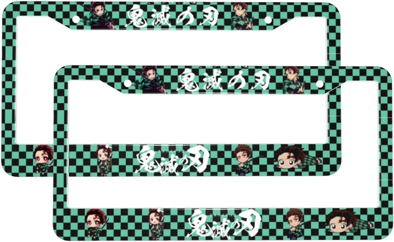 Demon Slayer Kimetsu No Yaiba Tanjiro Kamado License Plate Frame With ...