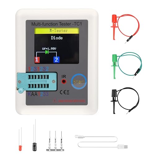 FORIOT LCR-TC1 Multi-Function Chargeable Transistor Meter with 1.8 ...