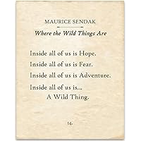 Amazon.com: Maurice Sendak - Where the Wild Things Are - 11x14 Unframed ...