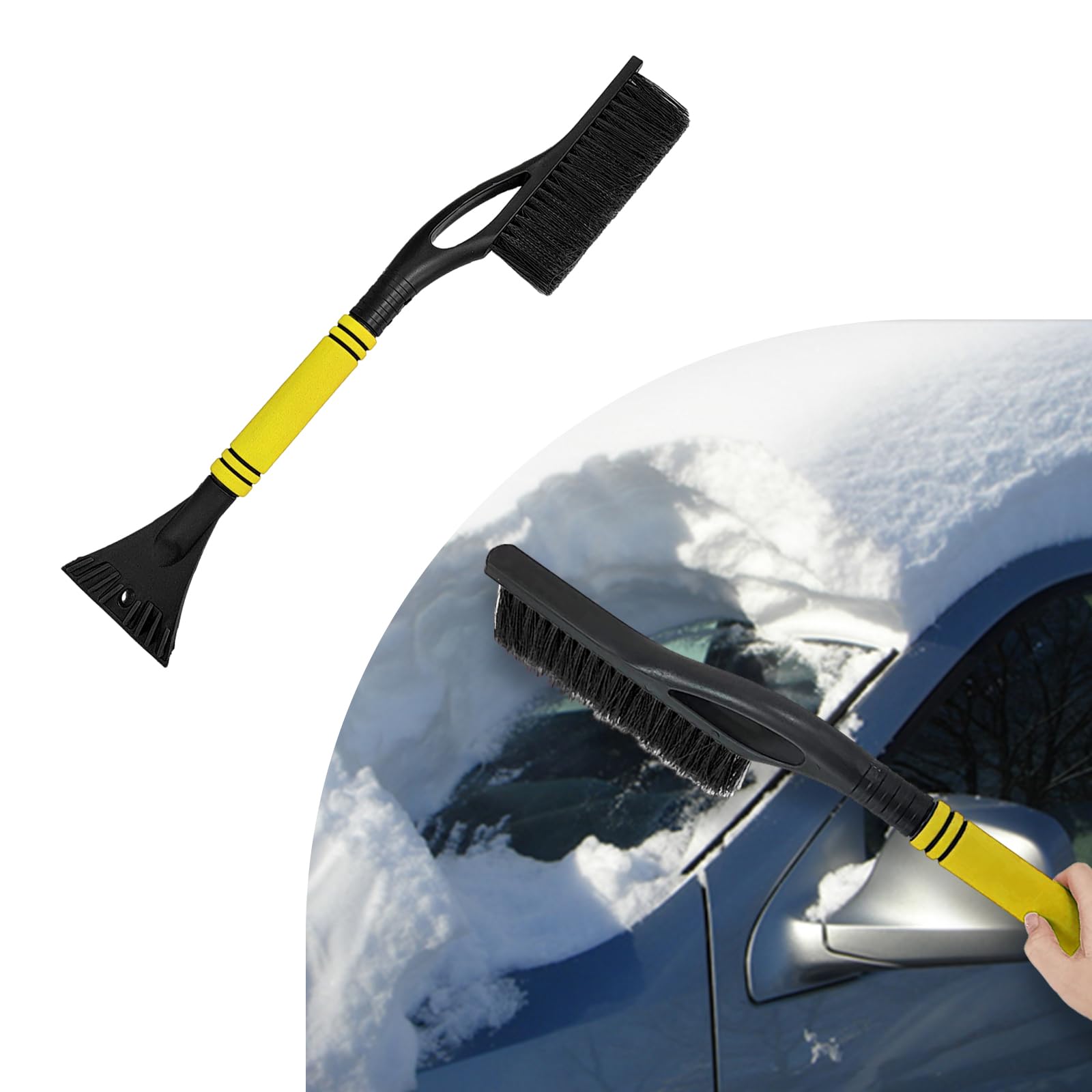 Mua 24 Inch Car Snow Scraper and Brush, Detachable Scratch Free Ice ...