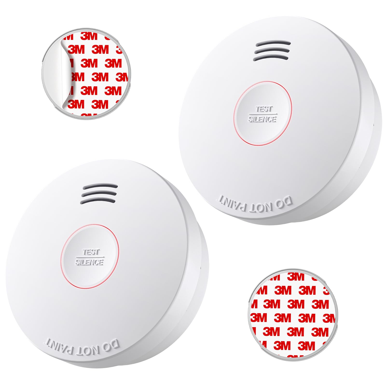 Detector 10 Year Battery, Smoke Fire Alarm with Photoelectric Sensor ...