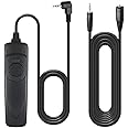 Amazon.com : 3.3ft Shutter Release Remote Control with 11.4ft Extension Cable 2.5mm, AFUNTA RS ...