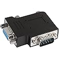 Amazon.com: QIANRENON RS232 DB9 Male to Female 90 Degree Right Angle ...