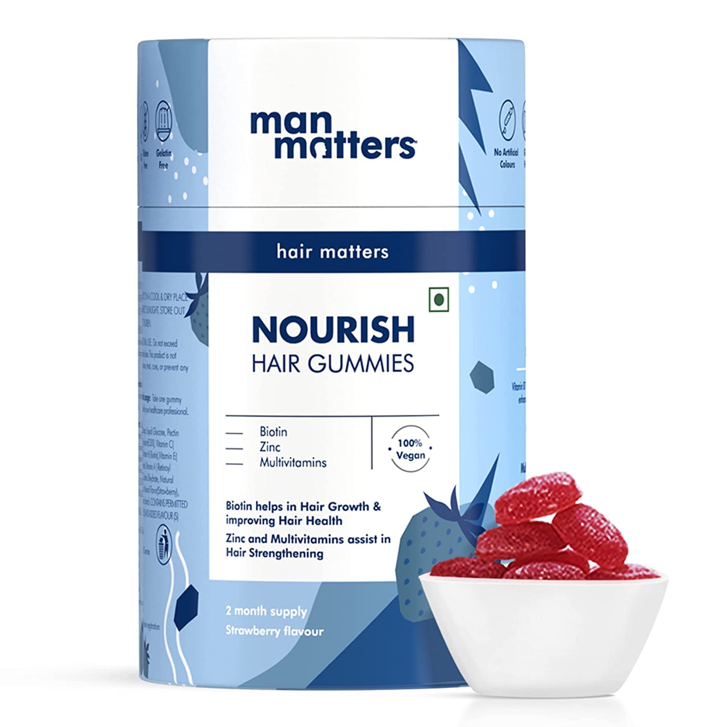 Mua DKM Man Matters Biotin Hair Gummies for Men | Keeps Hair Healthy ...