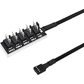 Amazon.com: Fancasee (2 Pack) 4-Pin PWM PC Case Fan Hub Power Supply ...