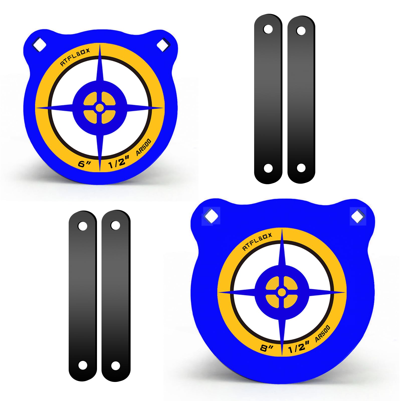 Atflbox AR500 Steel Target for Shooting, 1/2 inch Thick Metal Targets ...