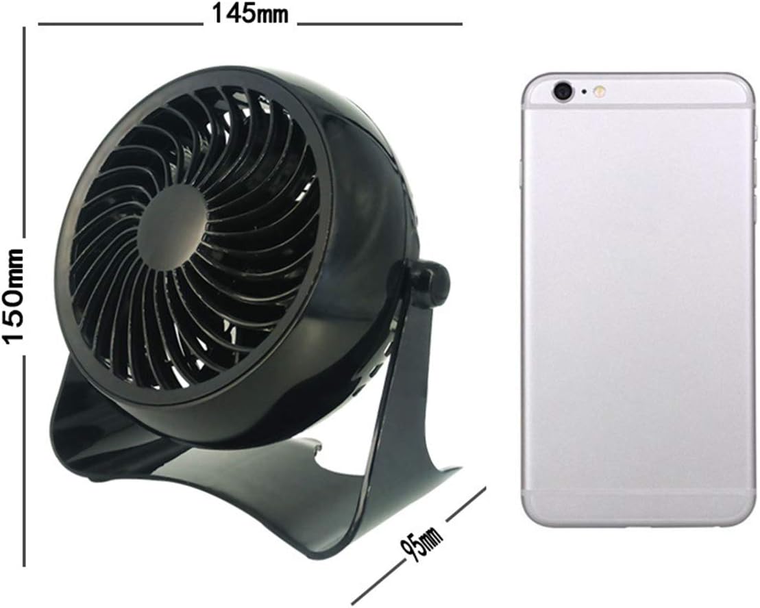 HelloCreate Desk Fan Mini 4 Inch Cooling Personal USB Fan Electric Air ...