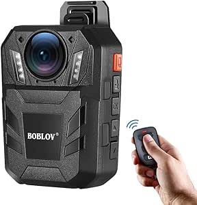 Amazon.com : BOBLOV WA7 Body Camera with Remote 1296P IP67 Waterproof Body Worn Mounted Camera ...