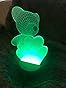 TSACTE Creative 3D Visual illusion LED Lamp Bear Shape Night Lamp Best ...