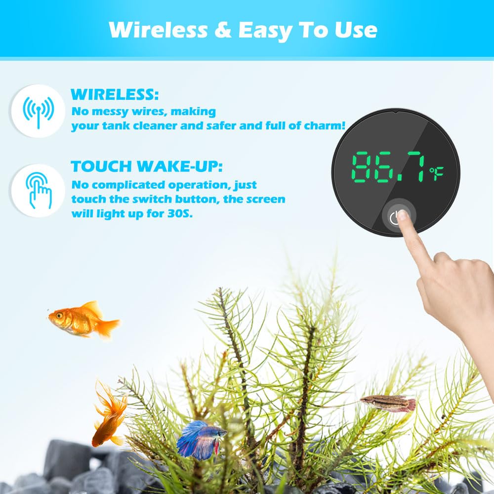 Mua Aquarium Thermometer Rechargeable Digital LED Display Fish Tank ...