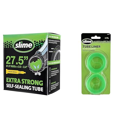 Slime Bike Inner Tube with Slime Bicycle Puncture Sealant, Extra Strong ...