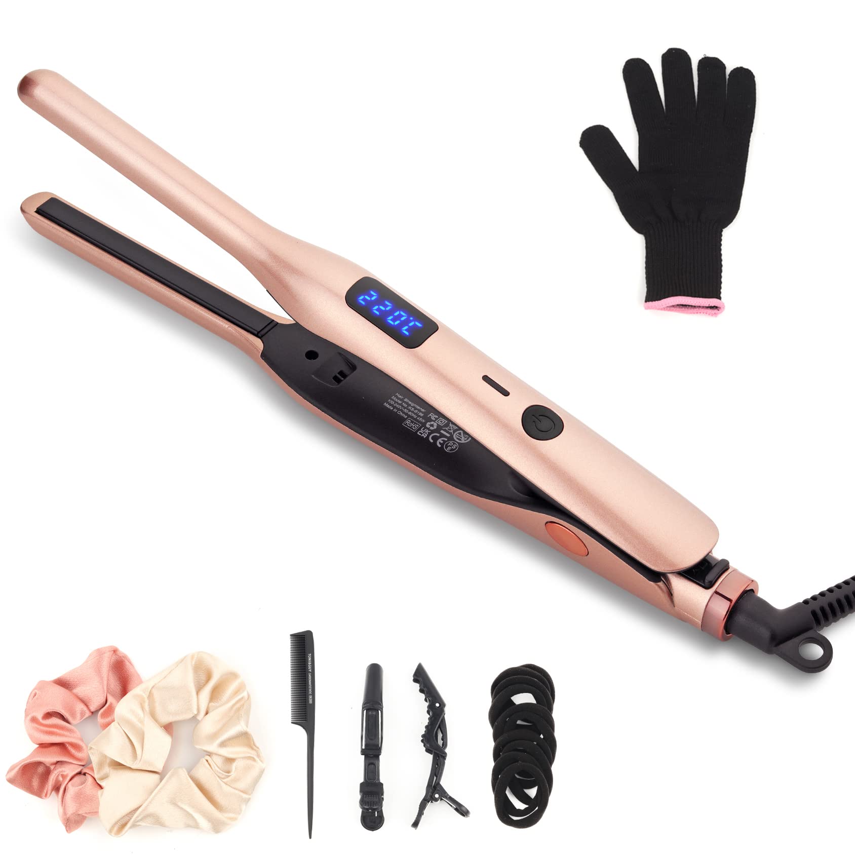 Mua 3/10 Inch Pencil Flat Iron, Small Flat Irons for Short Hair, Beard ...
