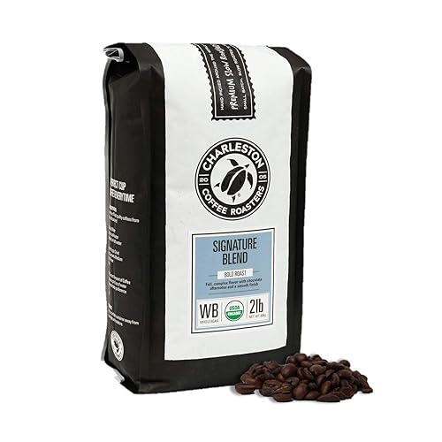 Charleston Coffee Roasters Specialty Organic Whole Bean Bag | Hand ...