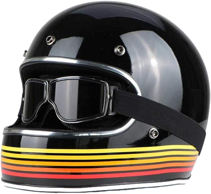 Motorradhelm Full Face Racing Jet Motocross Motorradhelm Retro ...