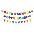 Amazon.com: Glitter Back to School Open House Banner Decorations First ...