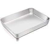 Amazon.com: E-far Baking Pans Set of 3, Stainless Steel Sheet Cake Pan ...