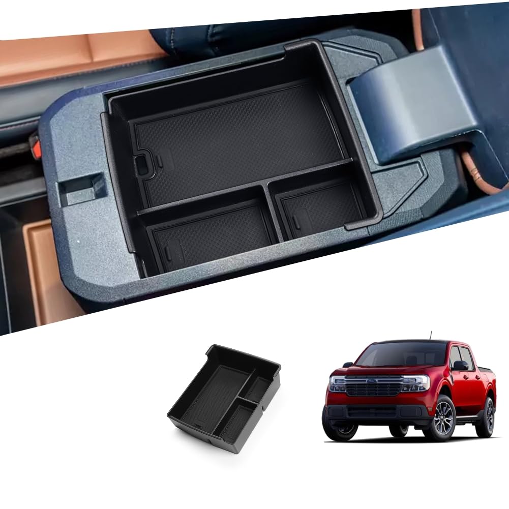 NNET Center Console Organizer Compatible with Ford Maverick 2022-2023, Console Organizer Tray ...