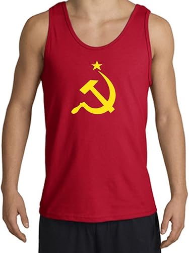 Amazon.com: USSR Soviet Union Republic Hammer and Sickle Adult Tanktop ...