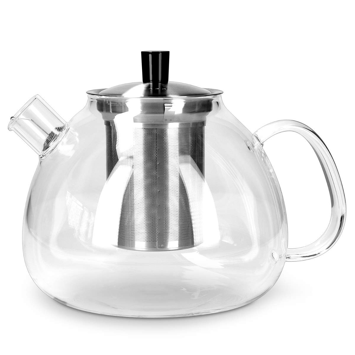 Casa e cucina Teiere con 2 Filtri e Coperchio in Acciaio Inox Infusiera ...