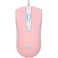 Amazon.com: Rii Wired Mouse, USB Computer Mouse,RGB Optical 1600 DPI ...