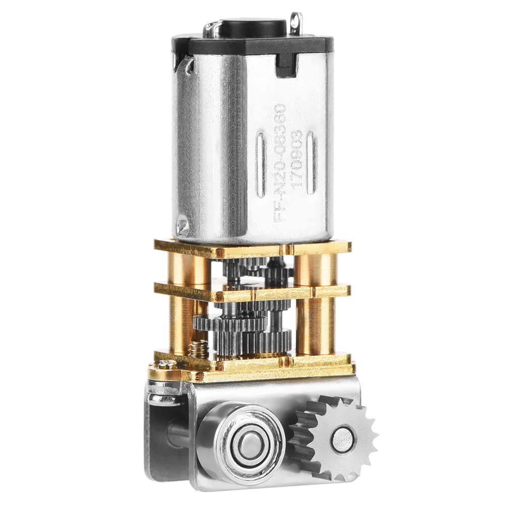DC 12V Strong Torque Gear Motor Miniature Right Angle Gearbox Geared ...