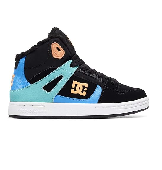 DC Shoes Girls' Pure High Top Winter Skateboarding Shoes, Multicolour ...