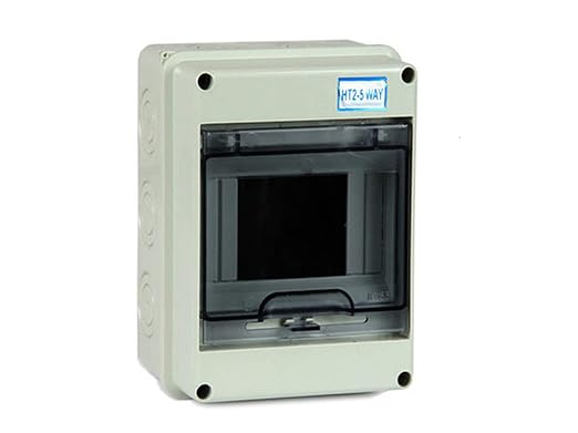 Buy 4Pole Pvc MCB box with Cover Weatherproof IP65 Rated Heavy Quality ...