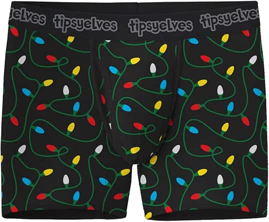 Tipsy Elves Men's Funny Christmas Underwear, Hilarious Xmas Boxer ...