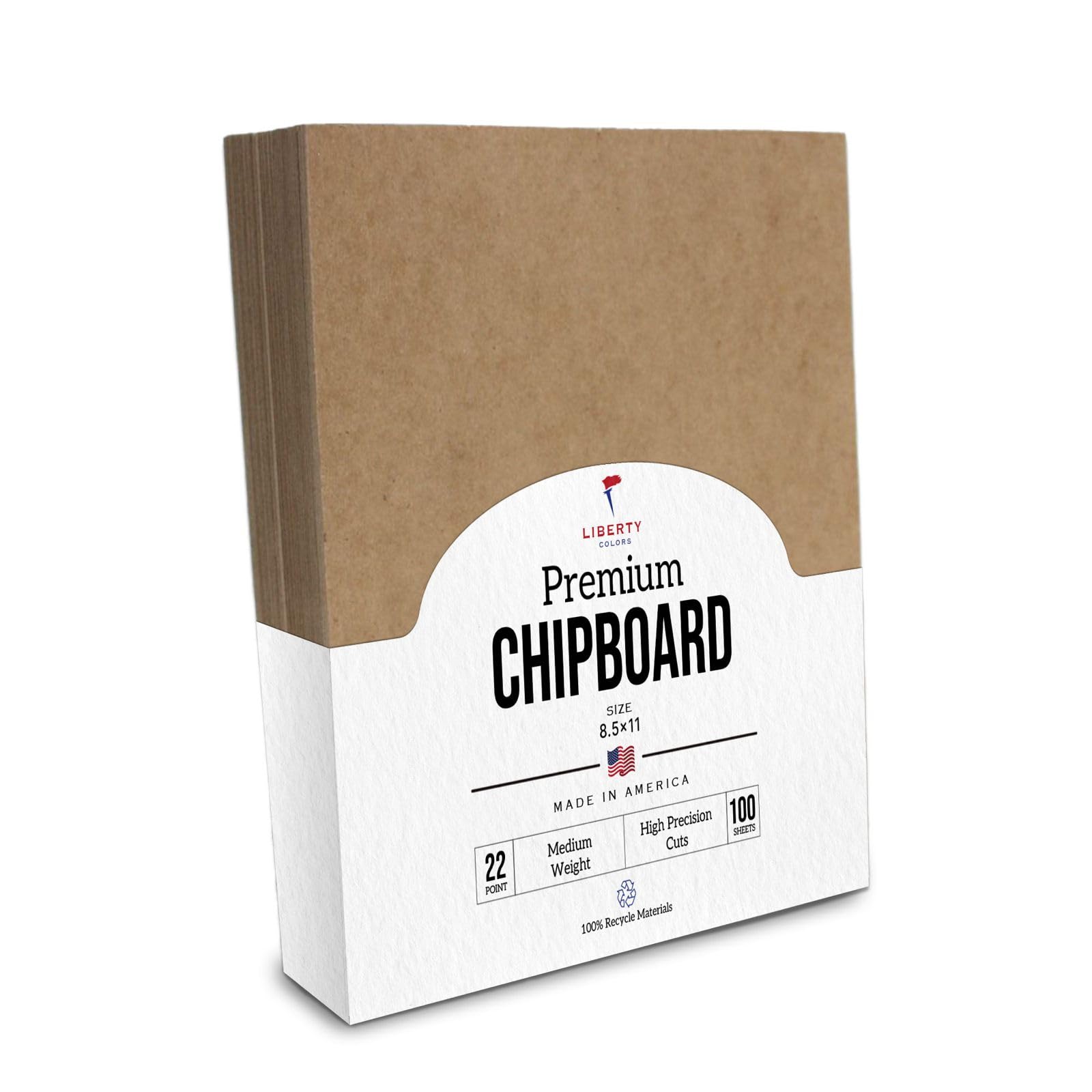 Chipboard Sheets 8.5" x 11" - 100 Sheets 22 Point Recycled Pressed ...