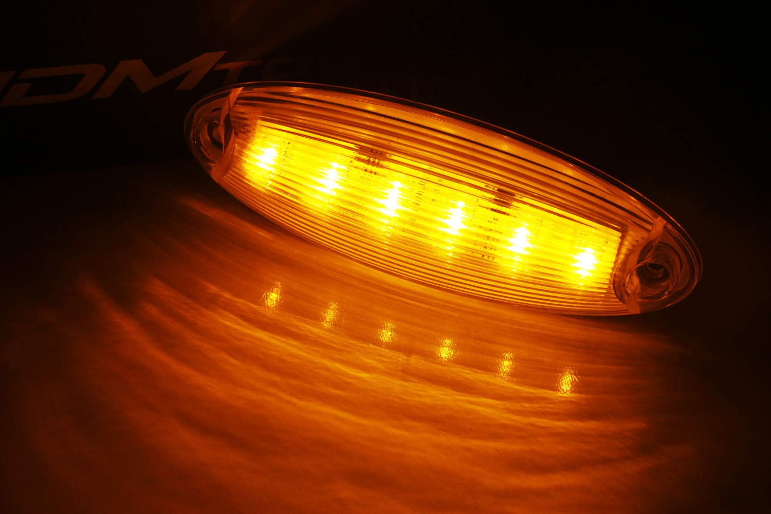 Mua iJDMTOY OEM-Spec 5pc Amber Lens 6-LED Front Raised Cab Roof Marker Light Assemblies ...