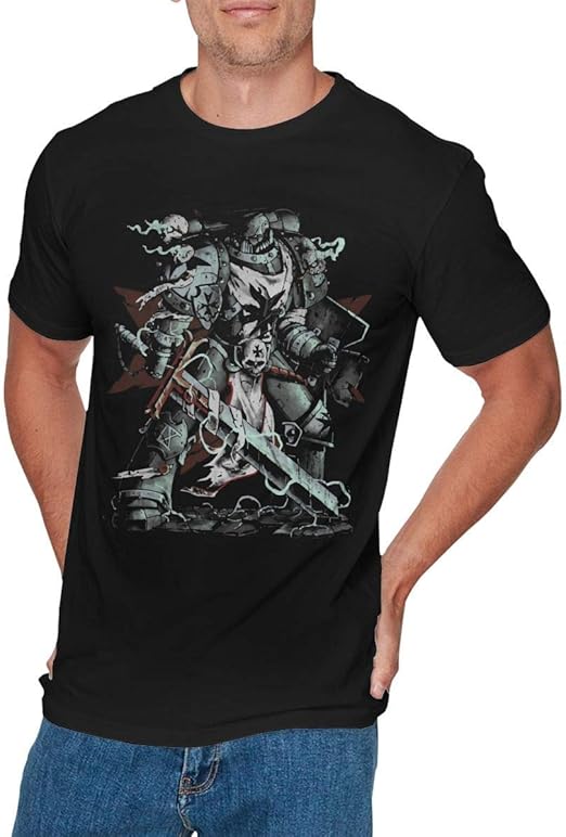 Sunlun Mens Classic Warhammer Tshirt Black,X-Large: Amazon.co.uk: Clothing