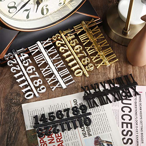 Clock Numerals Kit Including Arabic Number and Roman Number DIY Digital ...