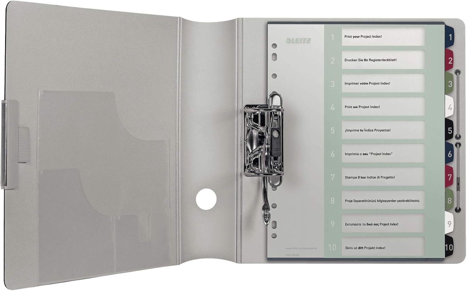 Leitz 1-10 Index, A4, PC Printable, Heavy Duty Plastic, Extra Wide ...