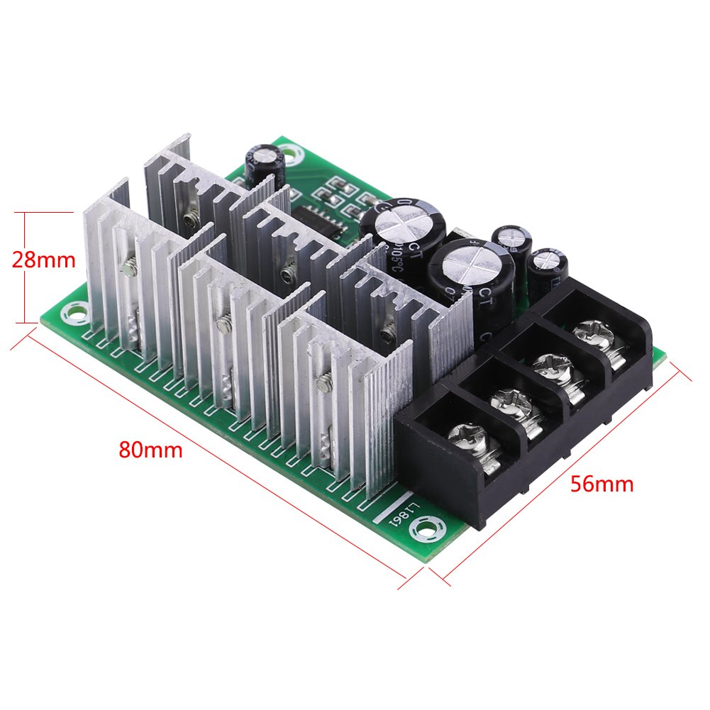 DC Motor Speed Controller with Overload Protector 12V 36 V 48V 30A Slow ...