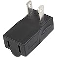 Amazon.com: Polarized 2-Prong L Type Adapter, Vertical Right Angled Down Angle AC Adapter, NEMA ...