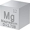 Magnesium Cube - Metal Element Cubes - Laser Engraved Density Cube Set ...