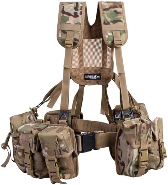 Army Military Combat Full Webbing Belt Set System New Multicam Multi ...