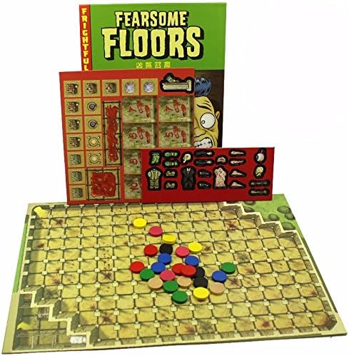 Amazon.com: Fearsome Floors Board Game 2-7 Players Cards Games With ...