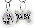 Amazon.com : GoTags Personalized Dog Tags in Stainless Steel, Includes ...