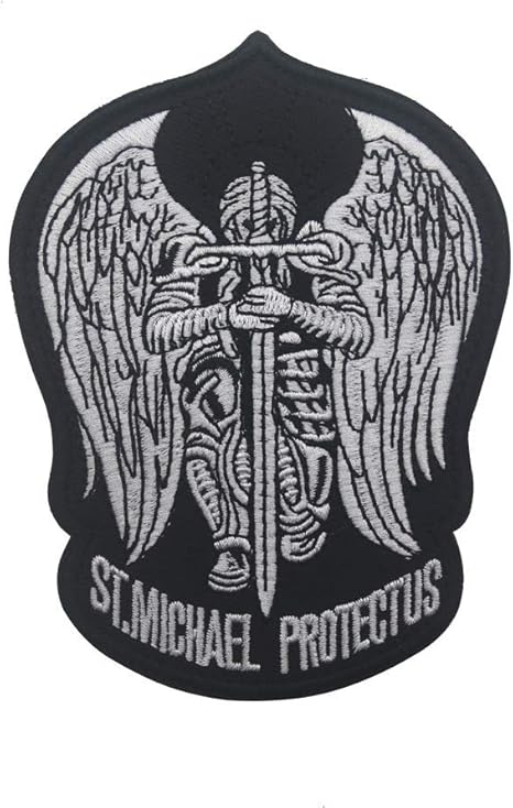 Amazon.com: St.Saint Michael Protect Us Modern Morale Embroidered Patch Tactical Military Army ...