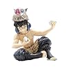 NINJAMO Inosuke Hashibira Demon Figure Sitting Pose Eating Rice Balls ...
