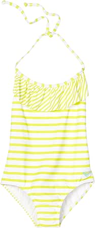 Amazon.com: Roxy Big Girls' Ruffle One Piece Swinsuit, Yellow/White, 12 ...