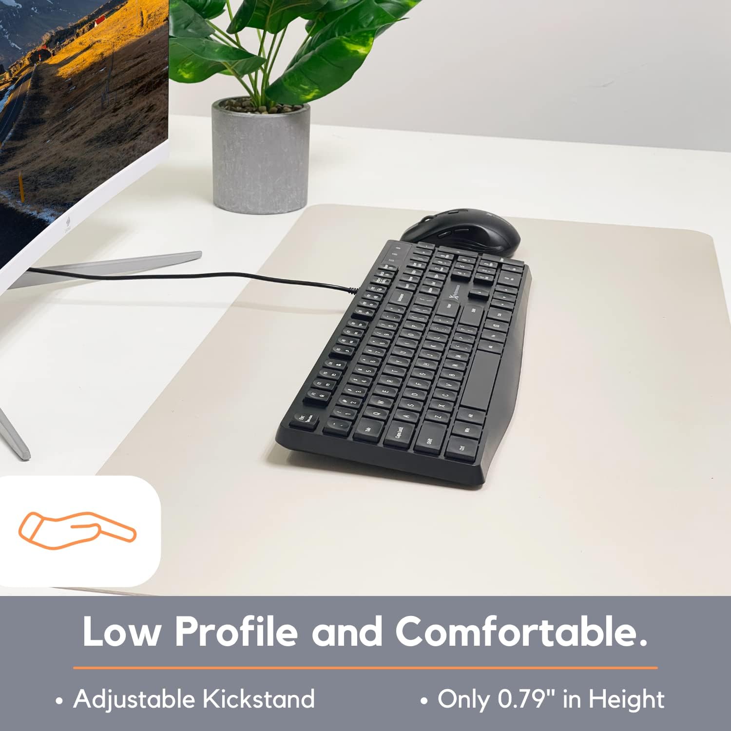 Mua X9 Performance Wired Keyboard - Ultra Slim Full Size Ergonomic ...
