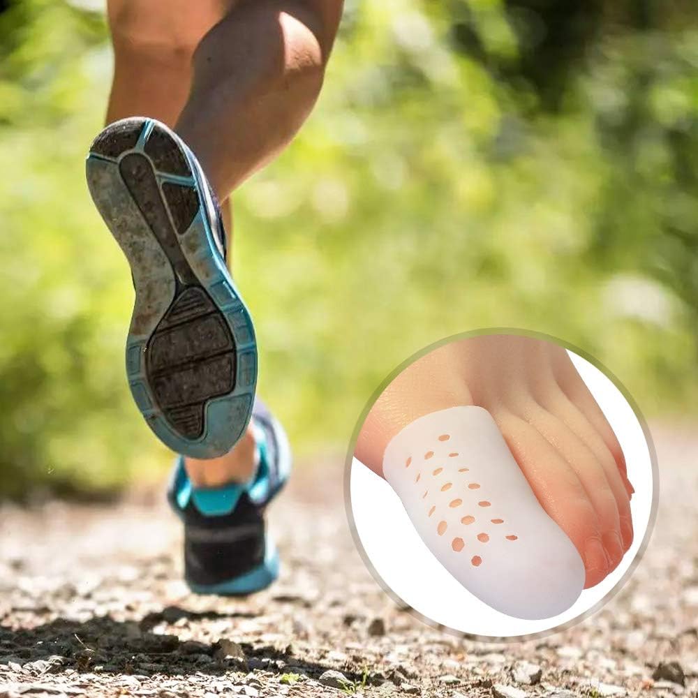 Big Toe Caps,Breathable Toe Cushions with Holes,10 Pack Gel Toe Sleeves ...