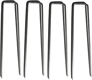 Amazon.com : Garden Stakes Pins,100PCS 6 Inch Galvanized Garden ...