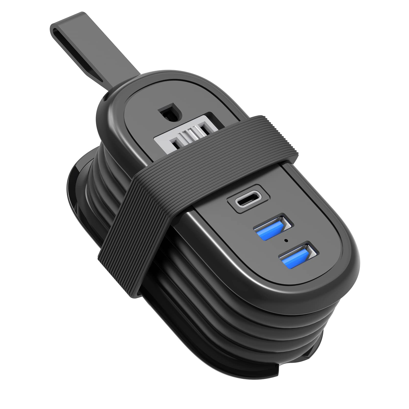 Travel Essentials BEVA Travel Power Strip with USB C Ports, Non Surge ...