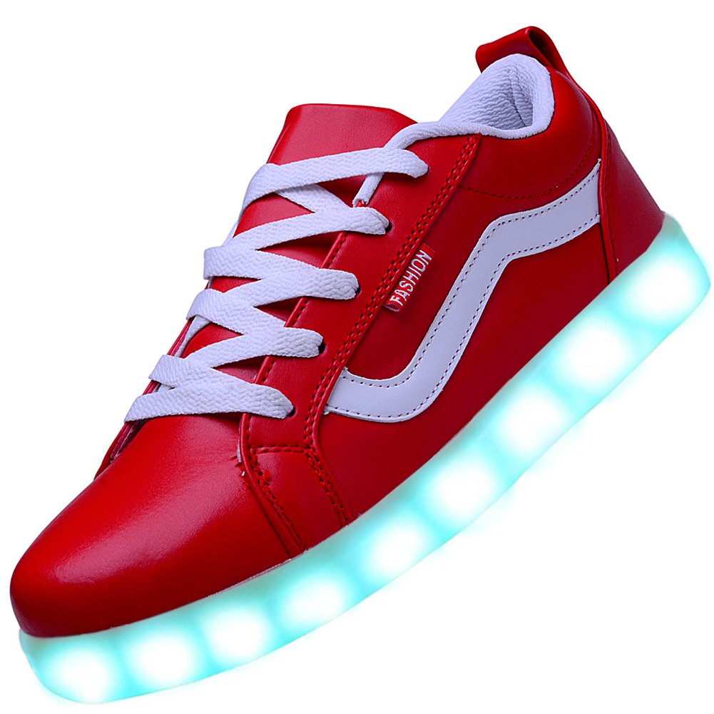 Odema Clearance Womens LED Shoes Lowtop Sneakers Light Up Fashion Sneakers